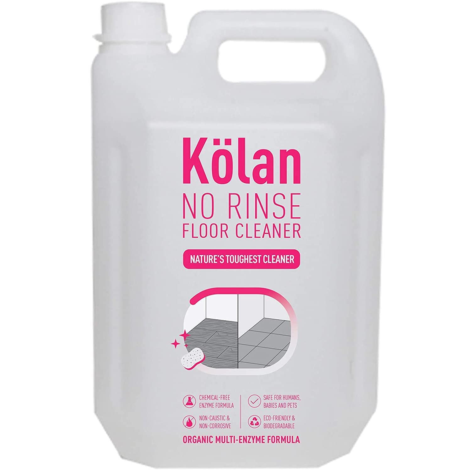 Kolan Organic Enzyme Based No Rinse Floor Cleaner 5L Can
